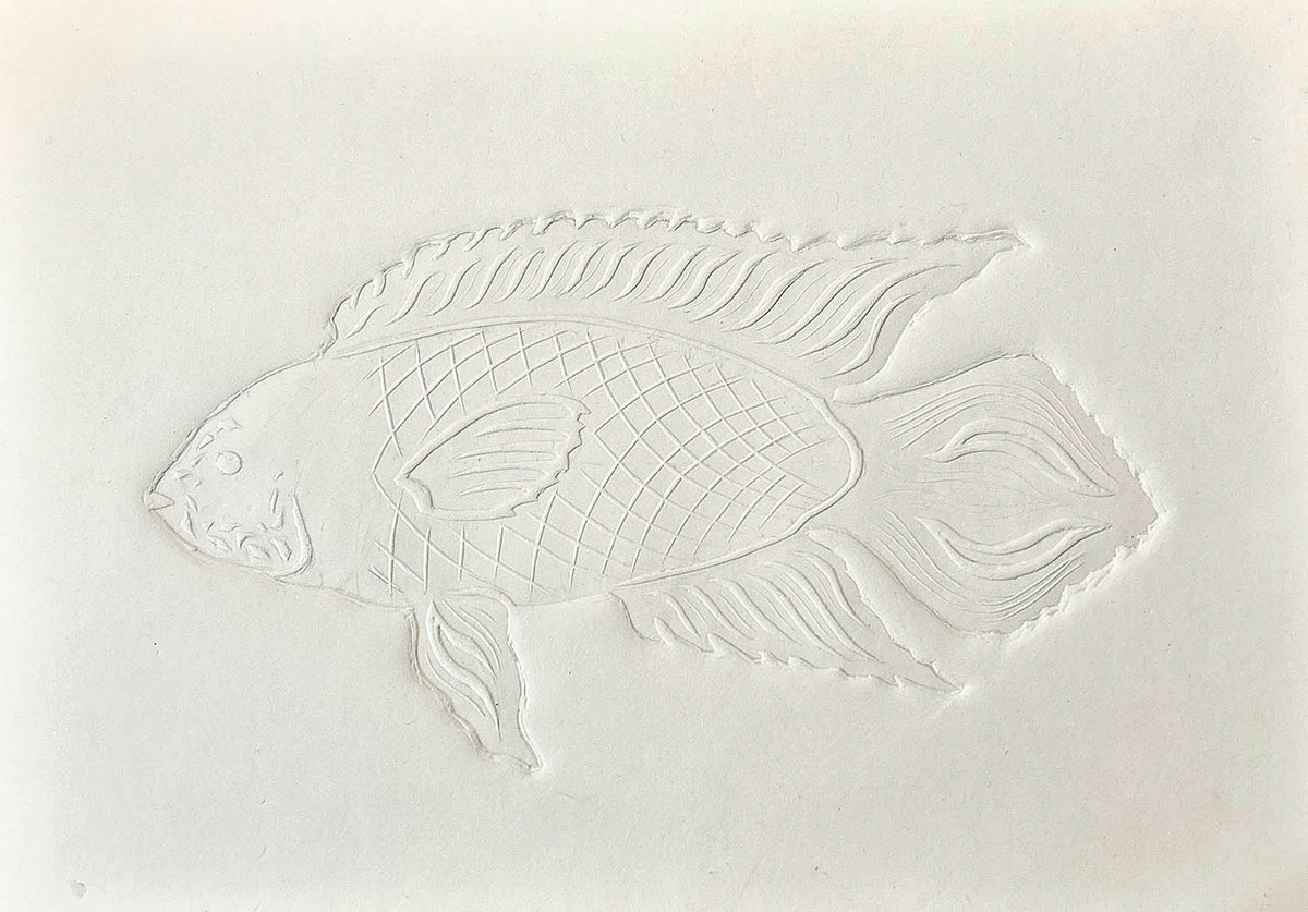 Original Artwork by Christopher Harding 'Fish (First Embossing)' at ...
